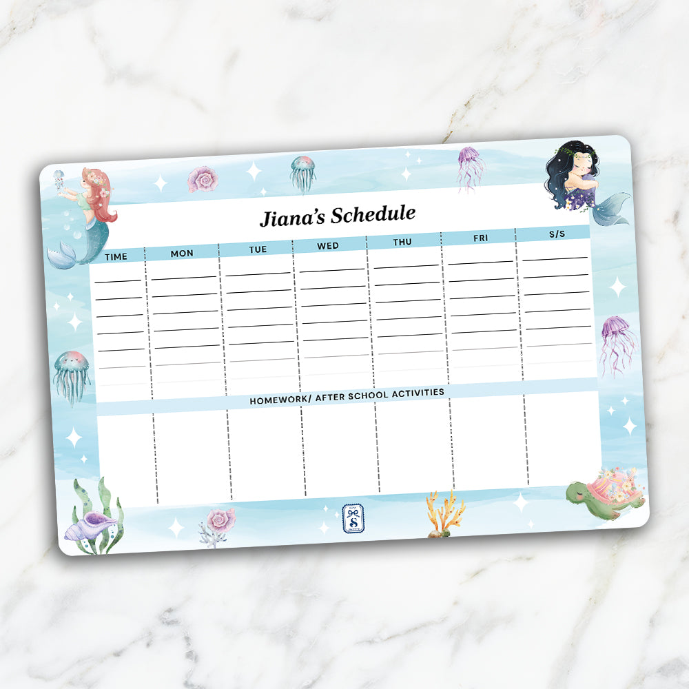 Mermaid Magic Schedule Planner